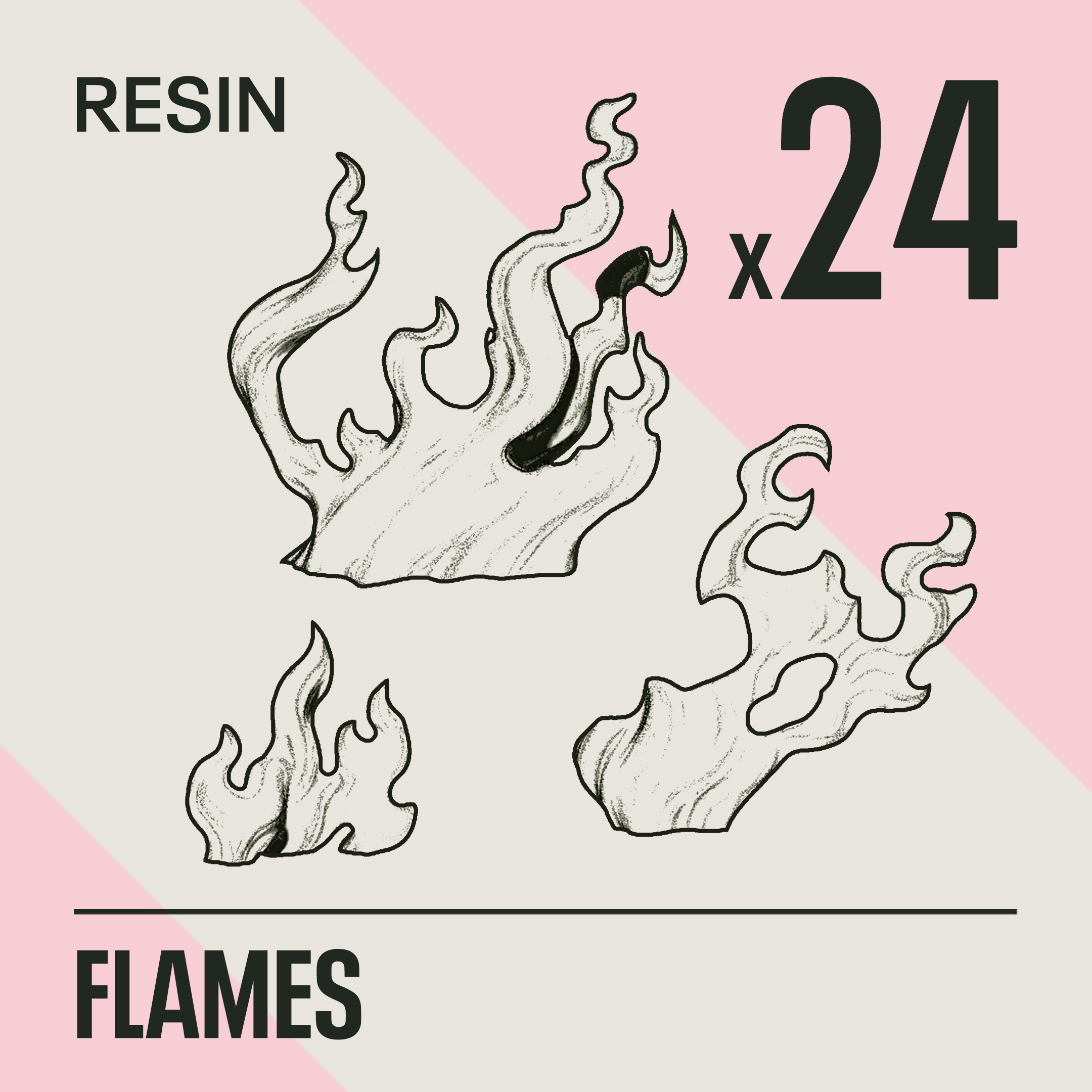 FLAMES - Resin Basing Bits – Epic Basing