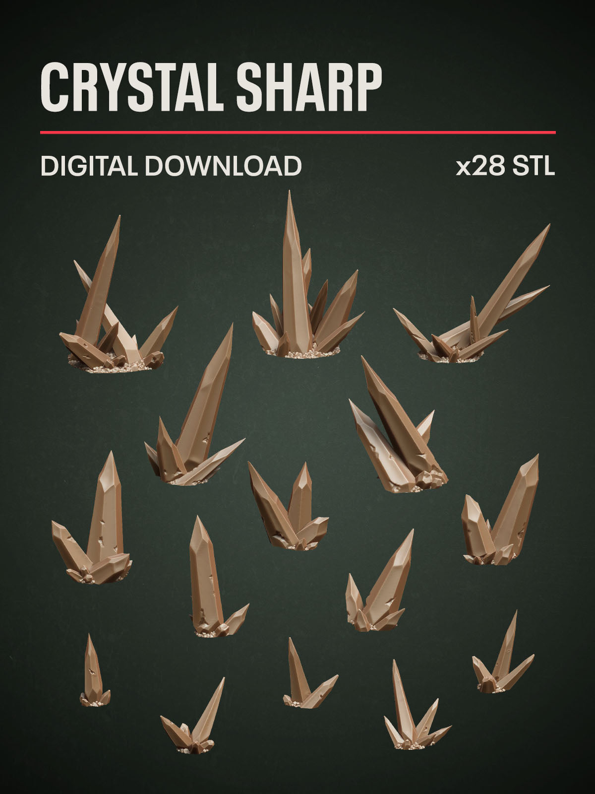 Digital Download - Crystal Sharp STL – Epic Basing