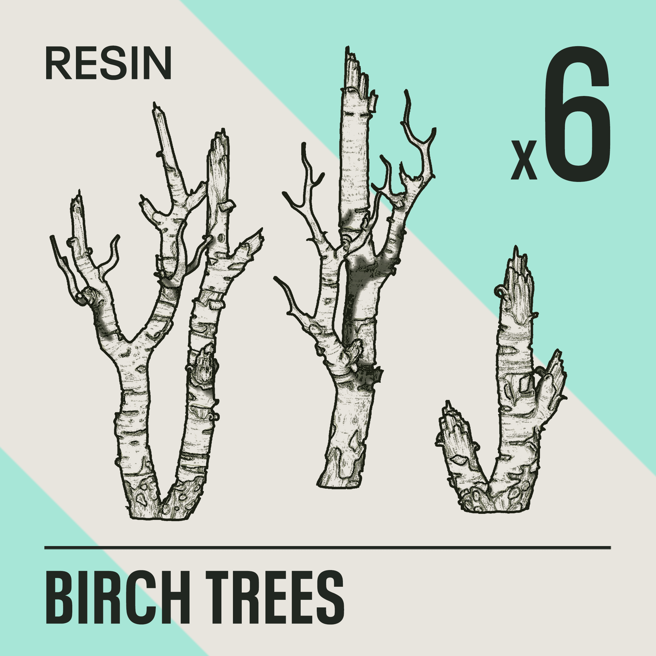 BIRCH TREES - Resin Basing Bits – Epic Basing