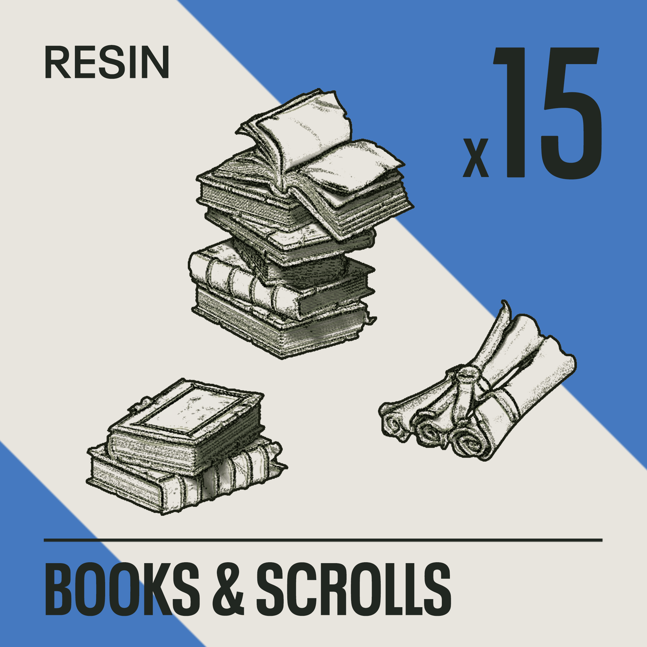 BOOKS & SCROLLS - Resin Basing Bits – Epic Basing
