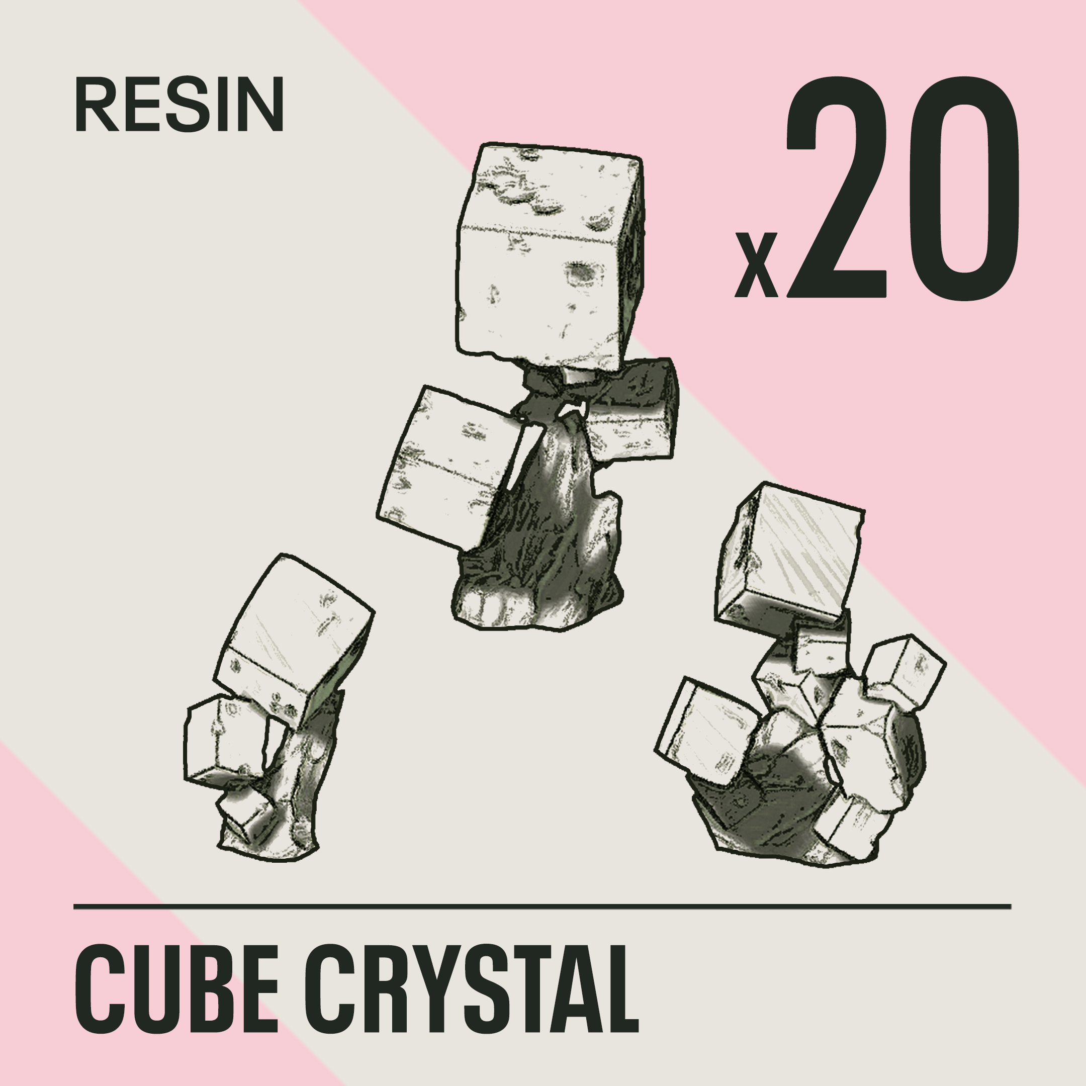 CUBE CRYSTAL - Resin Basing Bits – Epic Basing