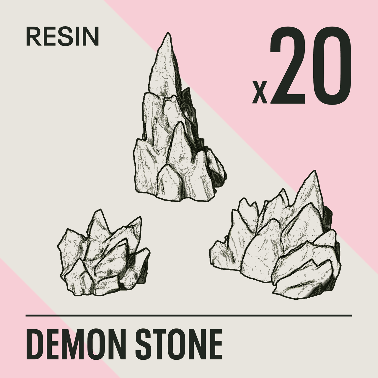 DEMON STONE - Resin Basing Bits – Epic Basing
