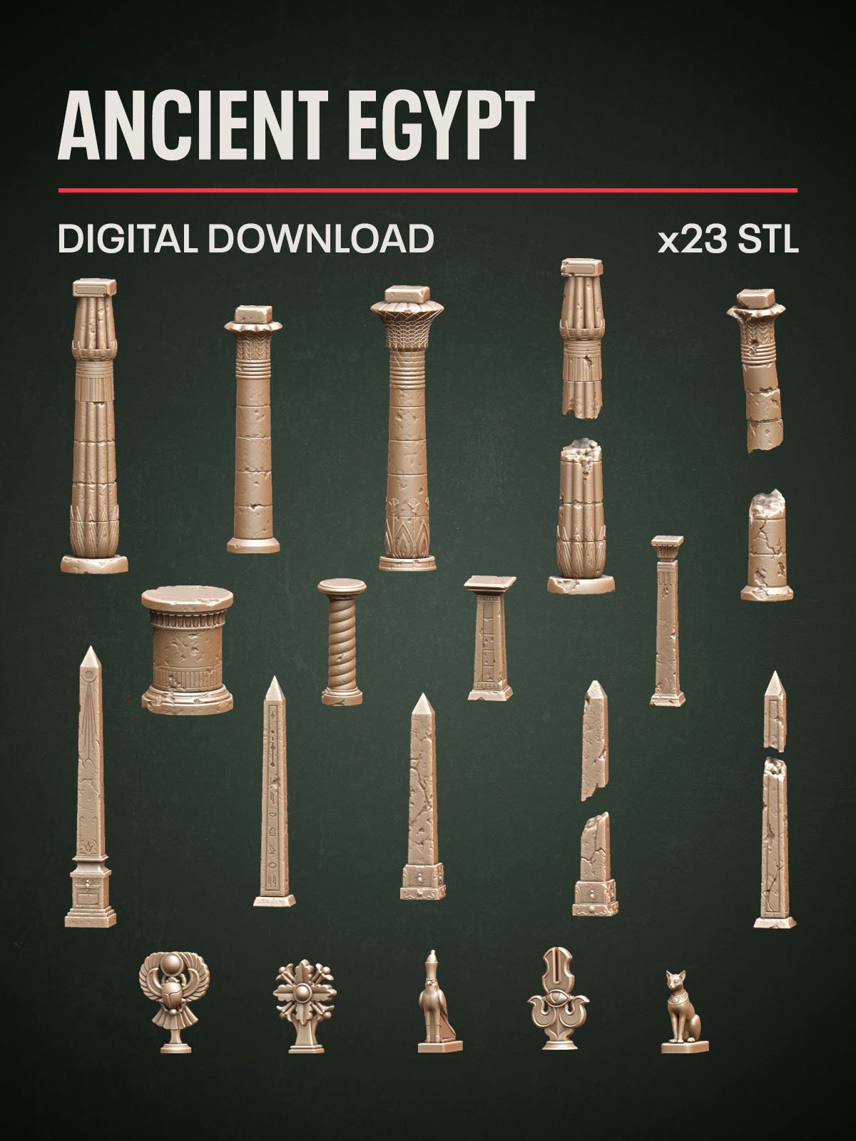 Digital Download - Ancient Egypt STL – Epic Basing