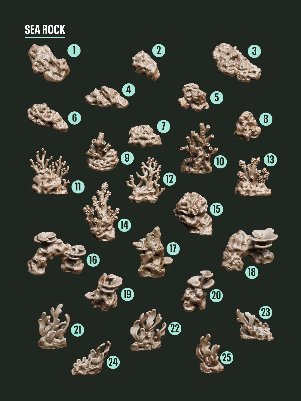 Digital Download - Coral Reef STL – Epic Basing