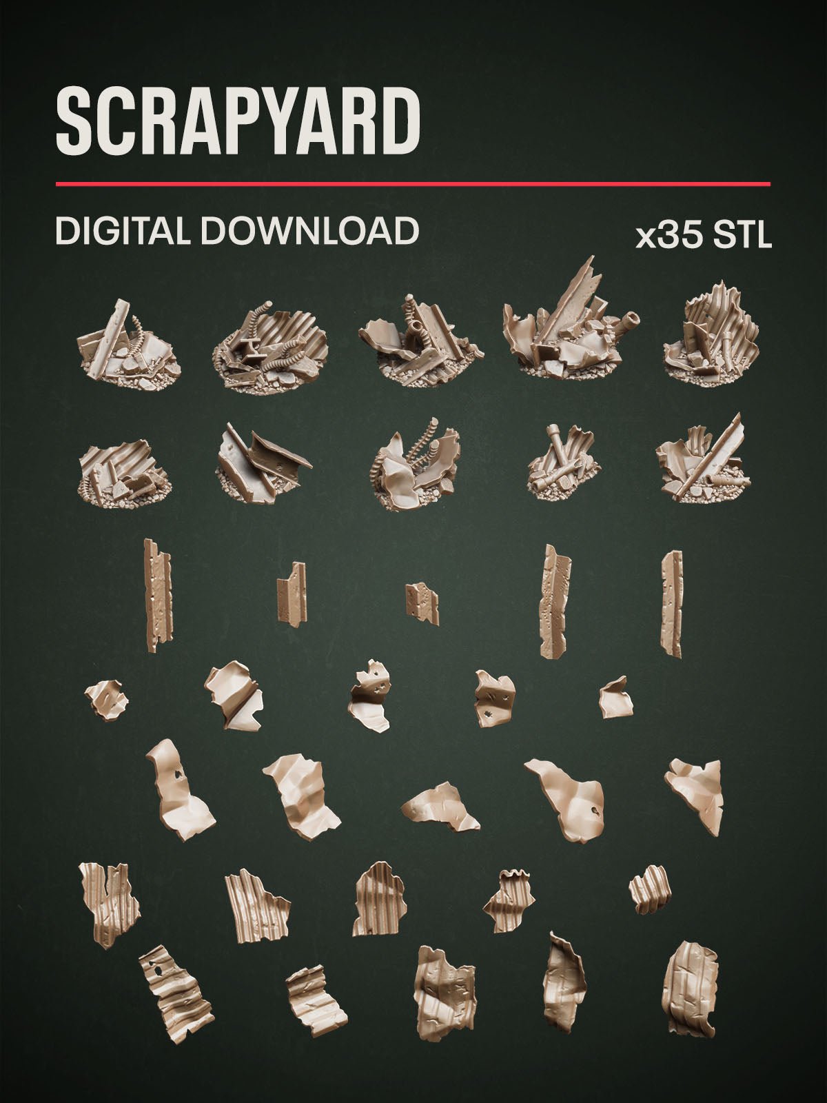 Digital Download - Scrapyard STL – Epic Basing