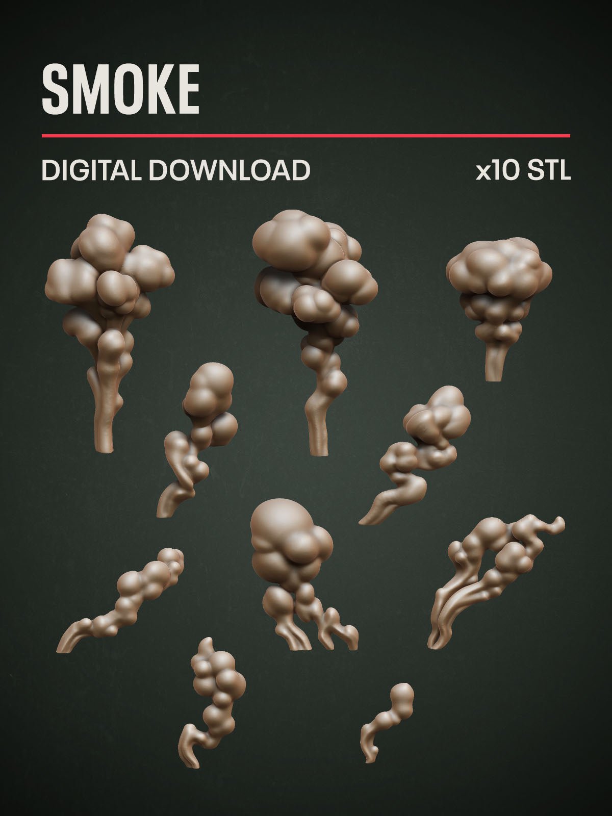 Digital Download - Smoke STL – Epic Basing