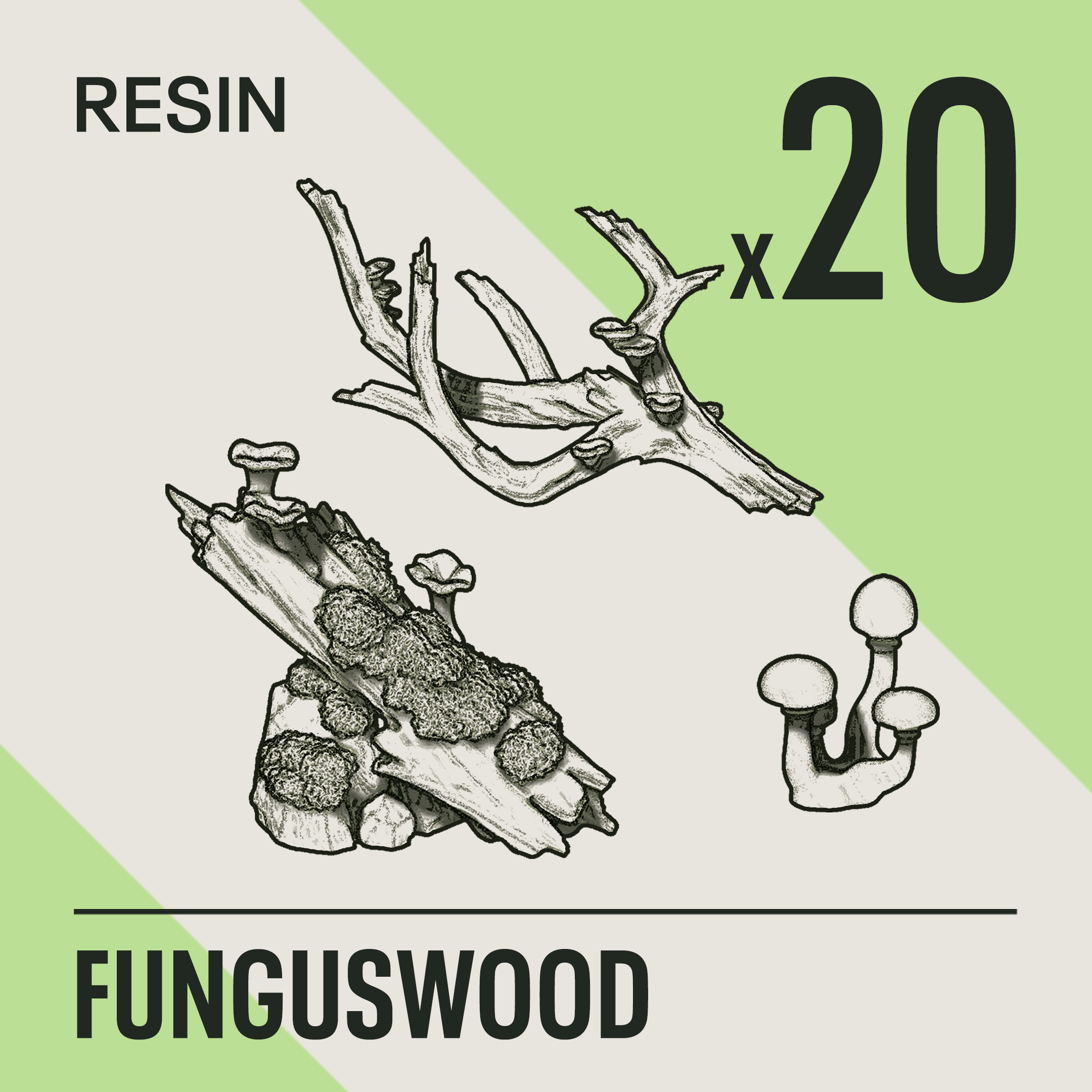 FUNGUSWOOD - Resin Basing Bits – Epic Basing