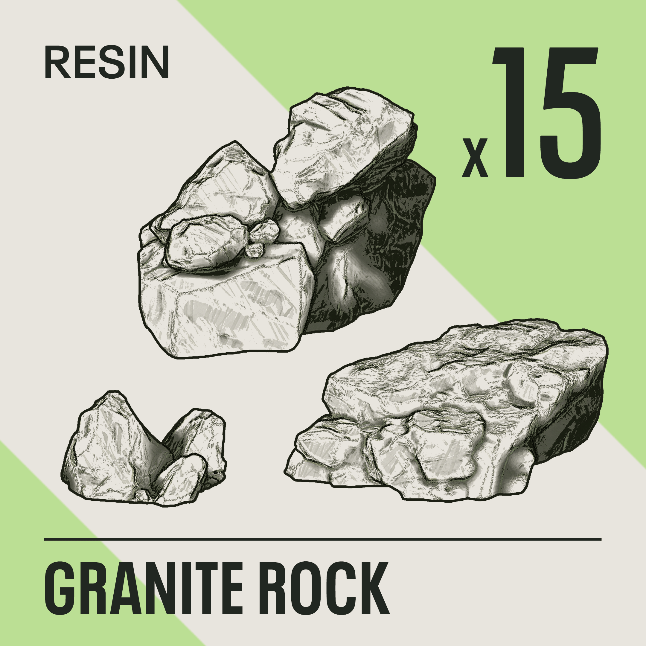 GRANITE ROCK - Resin Basing Bits – Epic Basing