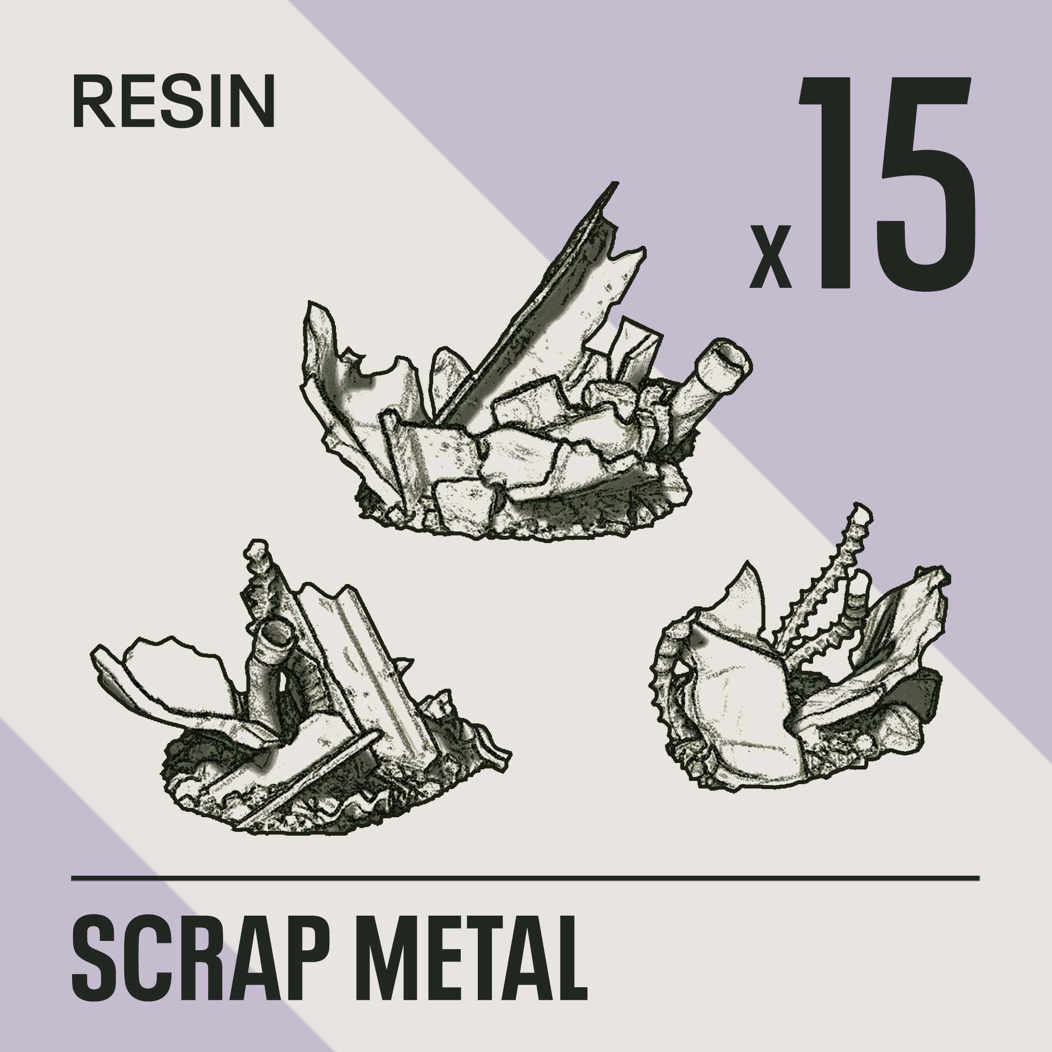 SCRAP METAL - Resin Basing Bits – Epic Basing