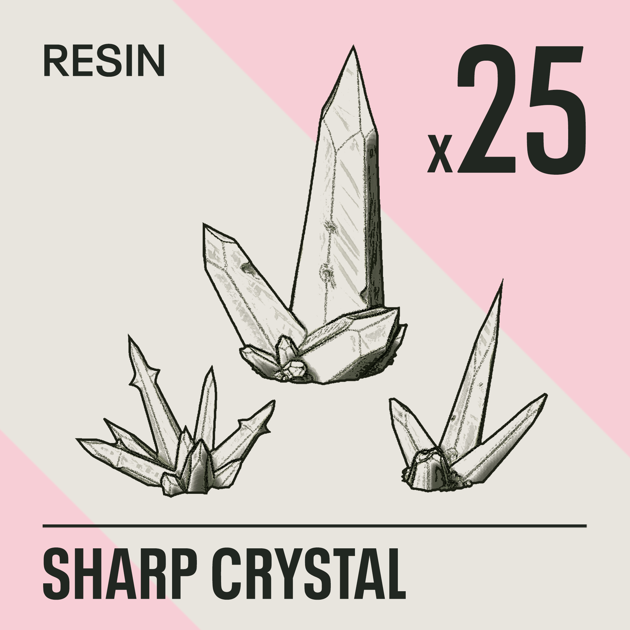 SHARP CRYSTAL - Resin Basing Bits – Epic Basing