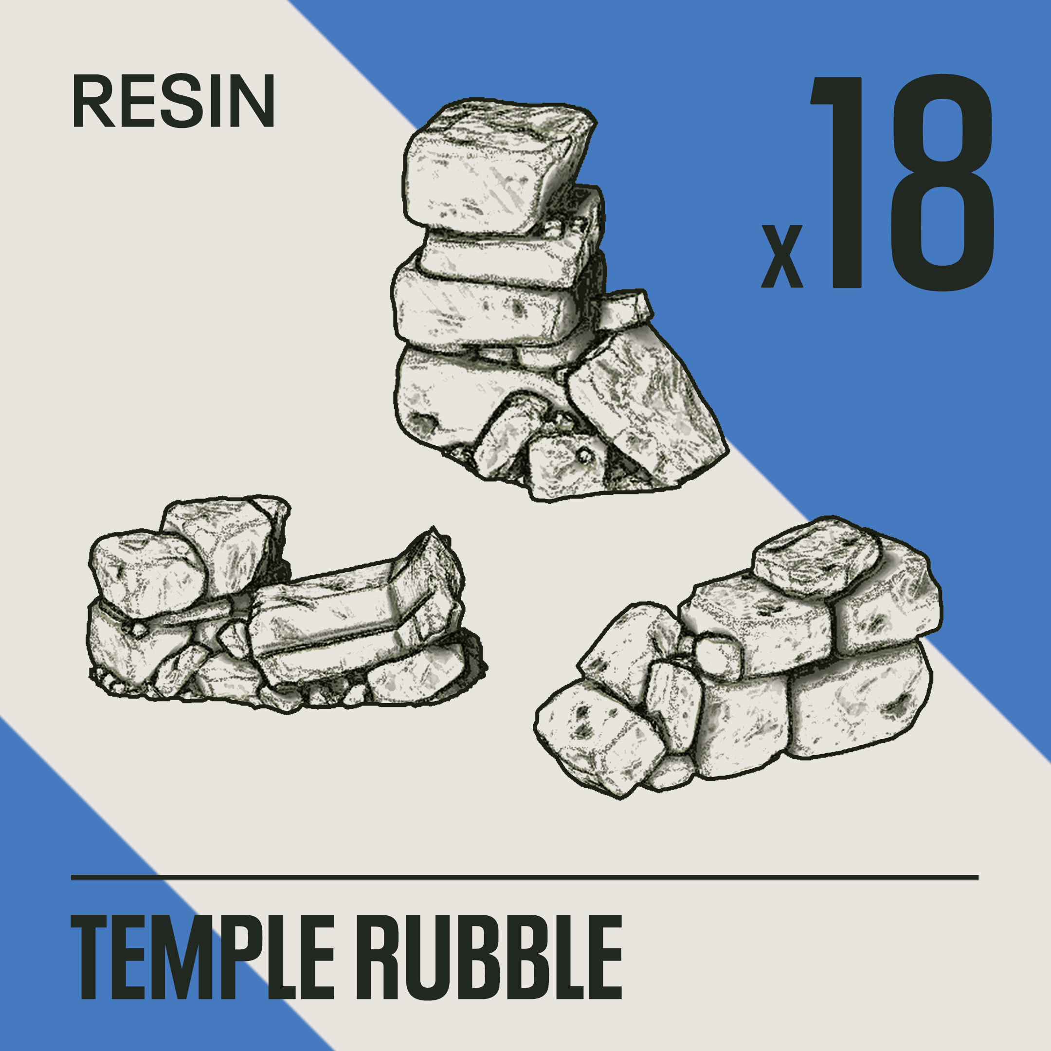 TEMPLE RUBBLE - Resin Basing Bits – Epic Basing