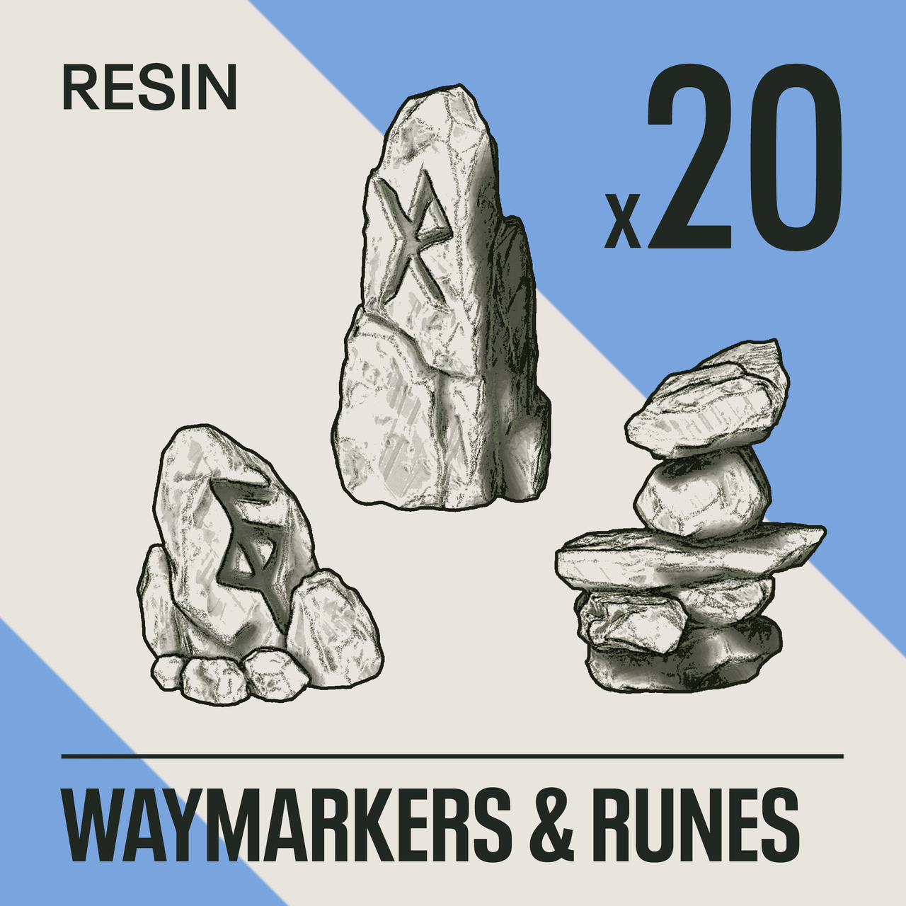WAYMARKERS & RUNES - Resin Basing Bits – Epic Basing