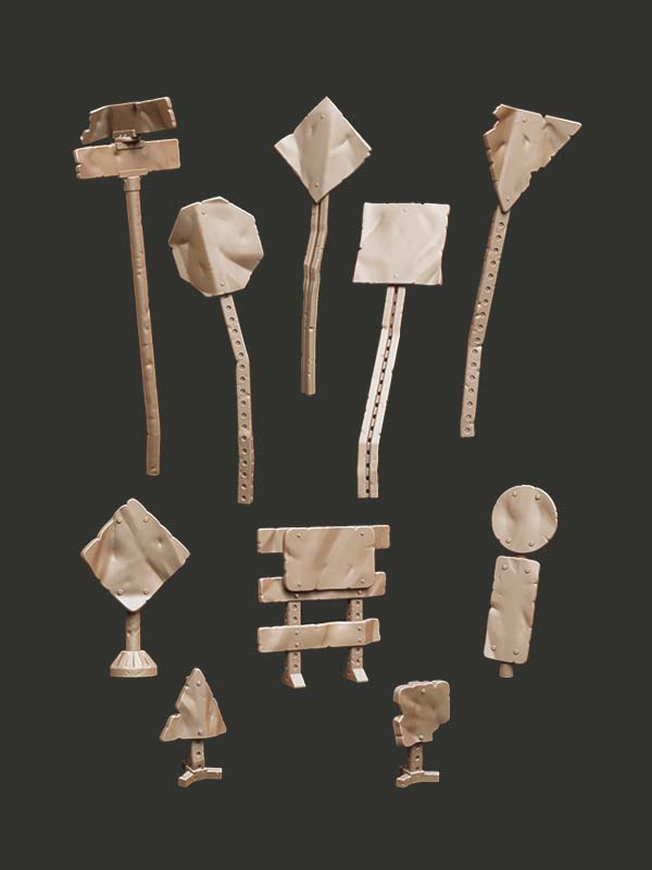 Street Signs - Digital STL Pack – Epic Basing